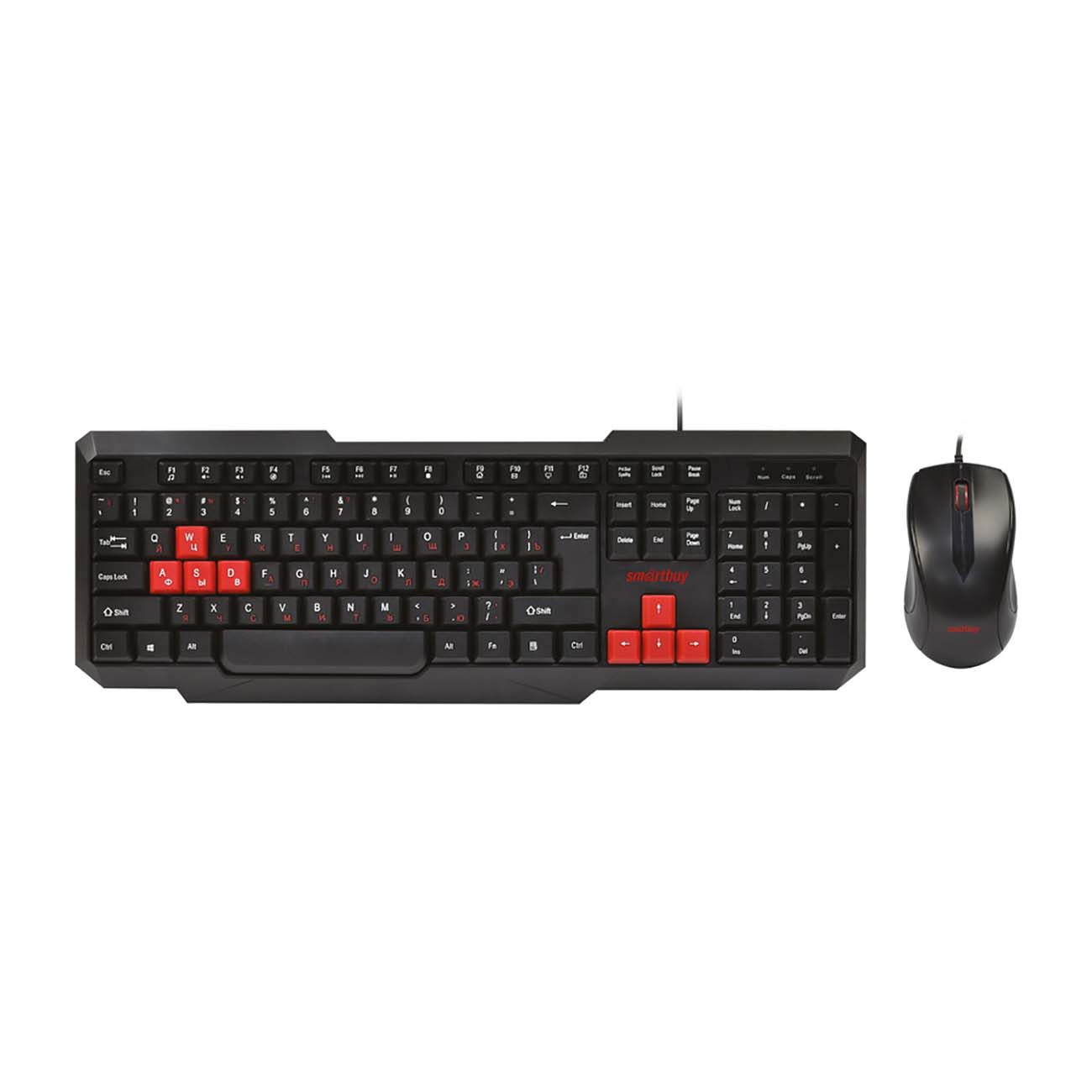 Комплект клавиатура и мышь SmartBuy ONE Black/Red (SBC-230346-KR)