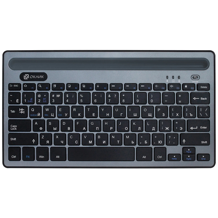 Беспроводная клавиатура OKLICK 845M Gray/Black