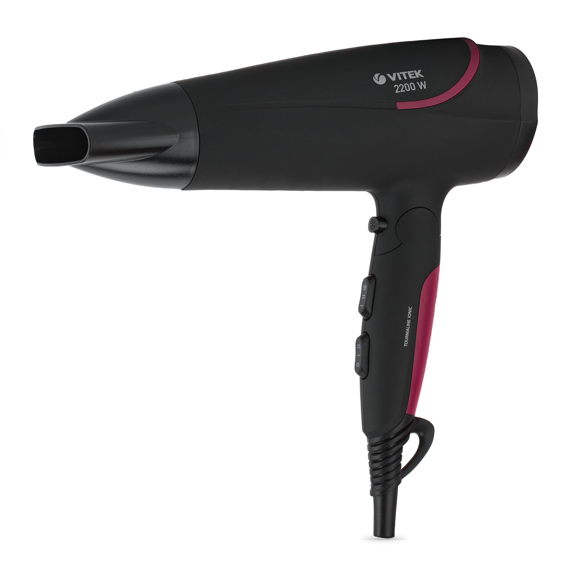 Фен VITEK VT-8226 2200 Вт розовый, черный