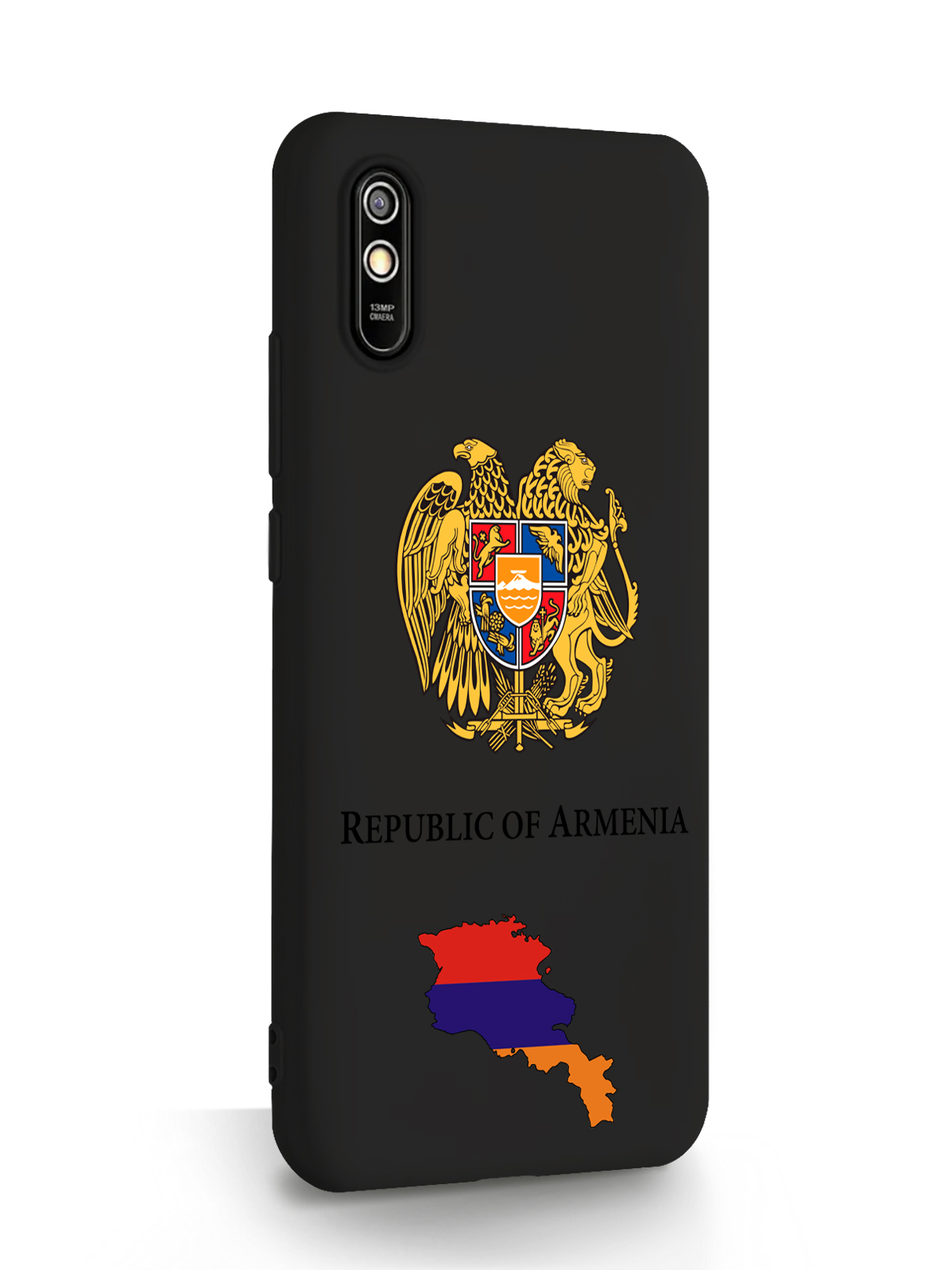 Чехол SignumCase для Xiaomi Redmi 9A Герб Армении черный
