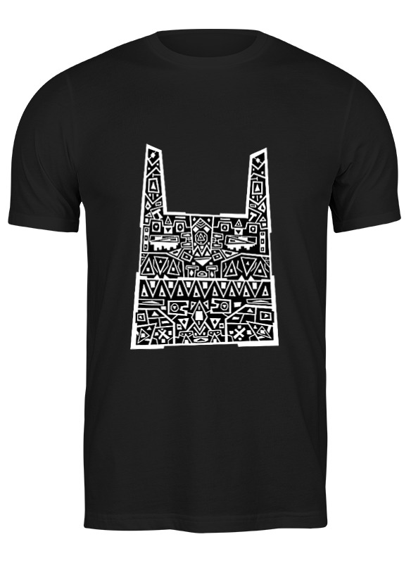 Футболка мужская Printio Абстракто-заяц 3703177 черная 3XL