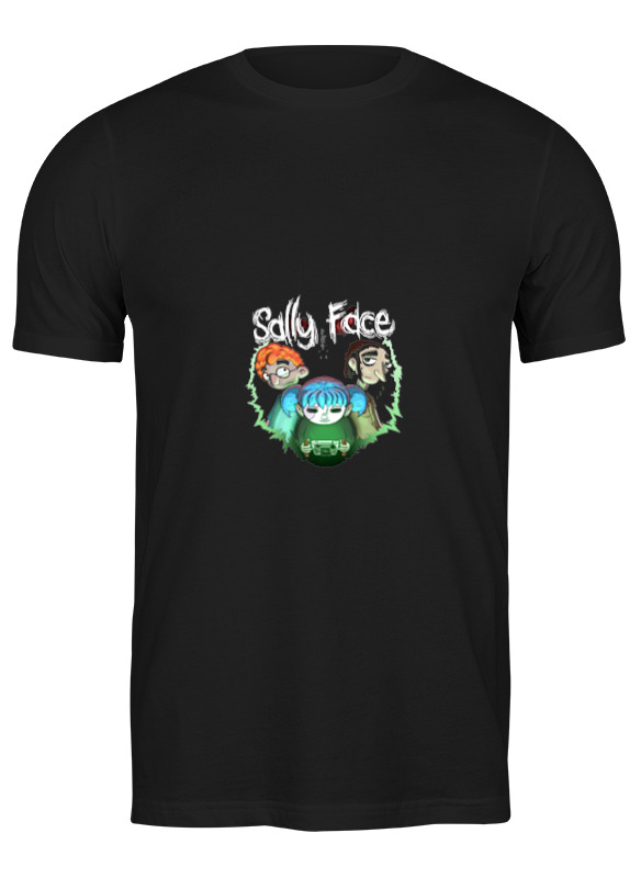Футболка мужская Printio Sally face (салли фейс) 3705071 черная 2XL