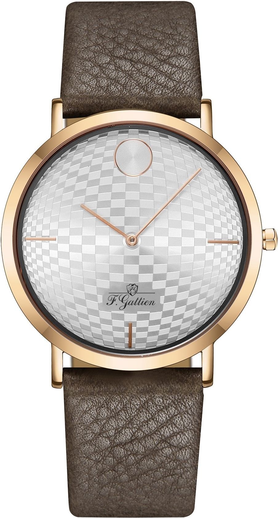 Наручные часы мужские F.Gattien 2329-111-04 коричневые