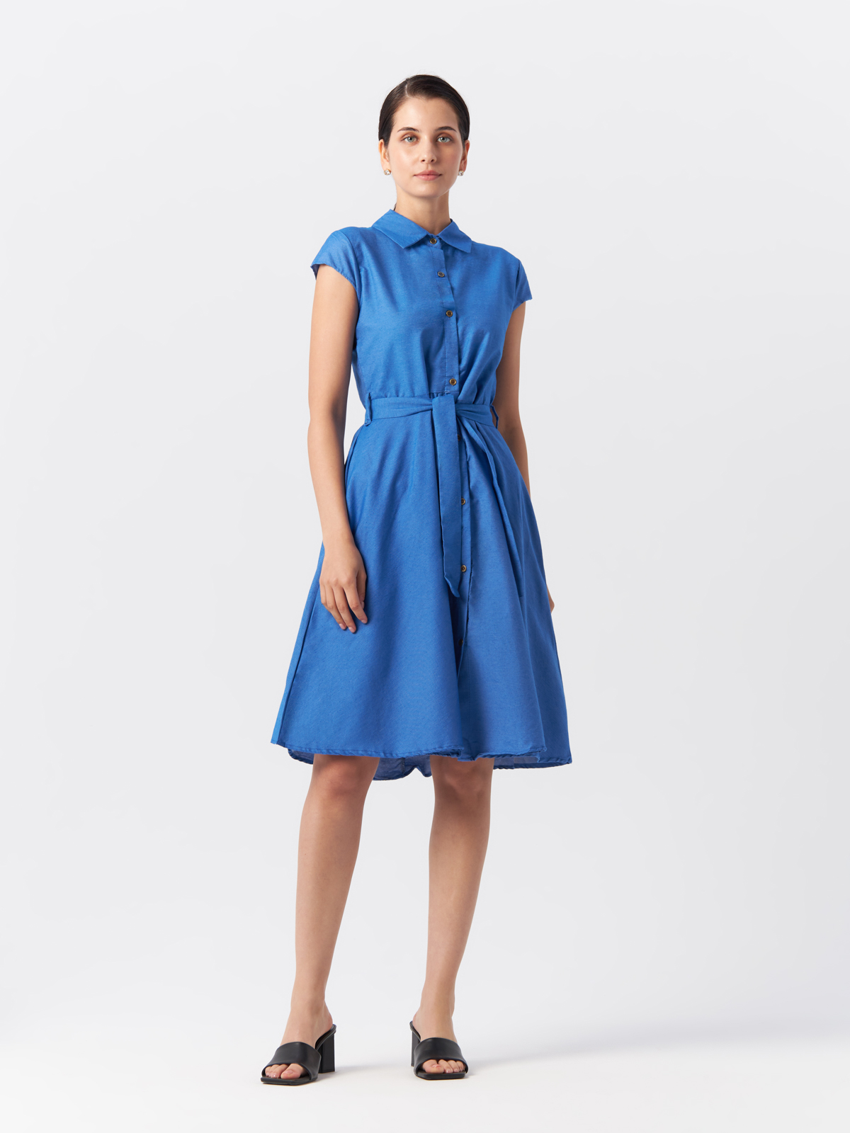 Платье женское Chezalou 416VGN1405 синее S