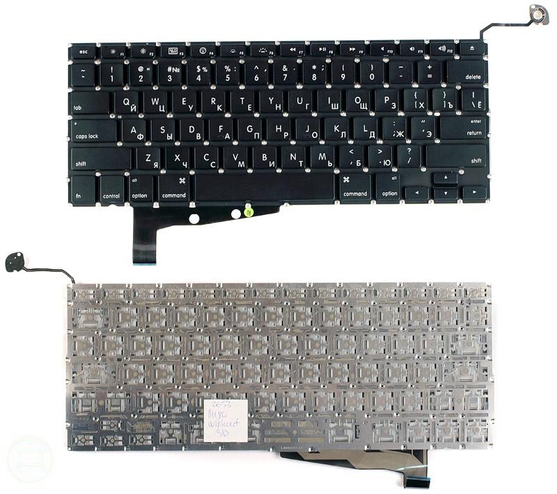 Клавиатура OEM для ноутбука MacBook A1286 без SD плоский ENTER
