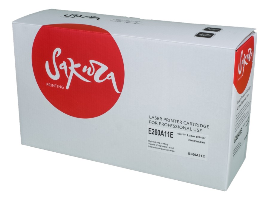 Картридж для лазерного принтера SAKURA E260A11E SAE260A11E Black, совместимый