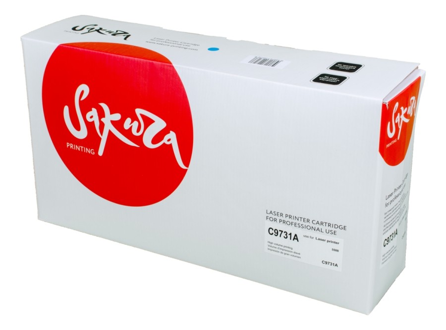 Картридж для лазерного принтера SAKURA C9731A SAC9731A Blue, совместимый