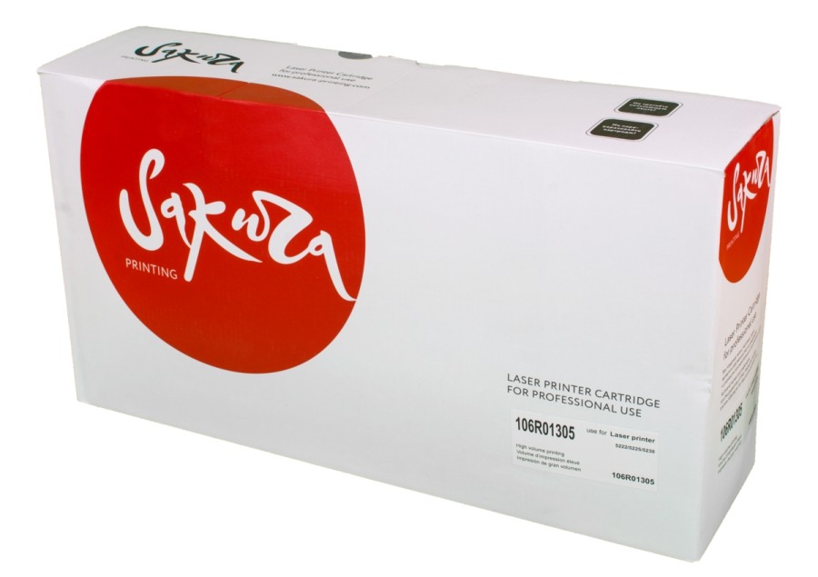 Картридж для лазерного принтера SAKURA 106R01305 SA106R01305 Black, совместимый