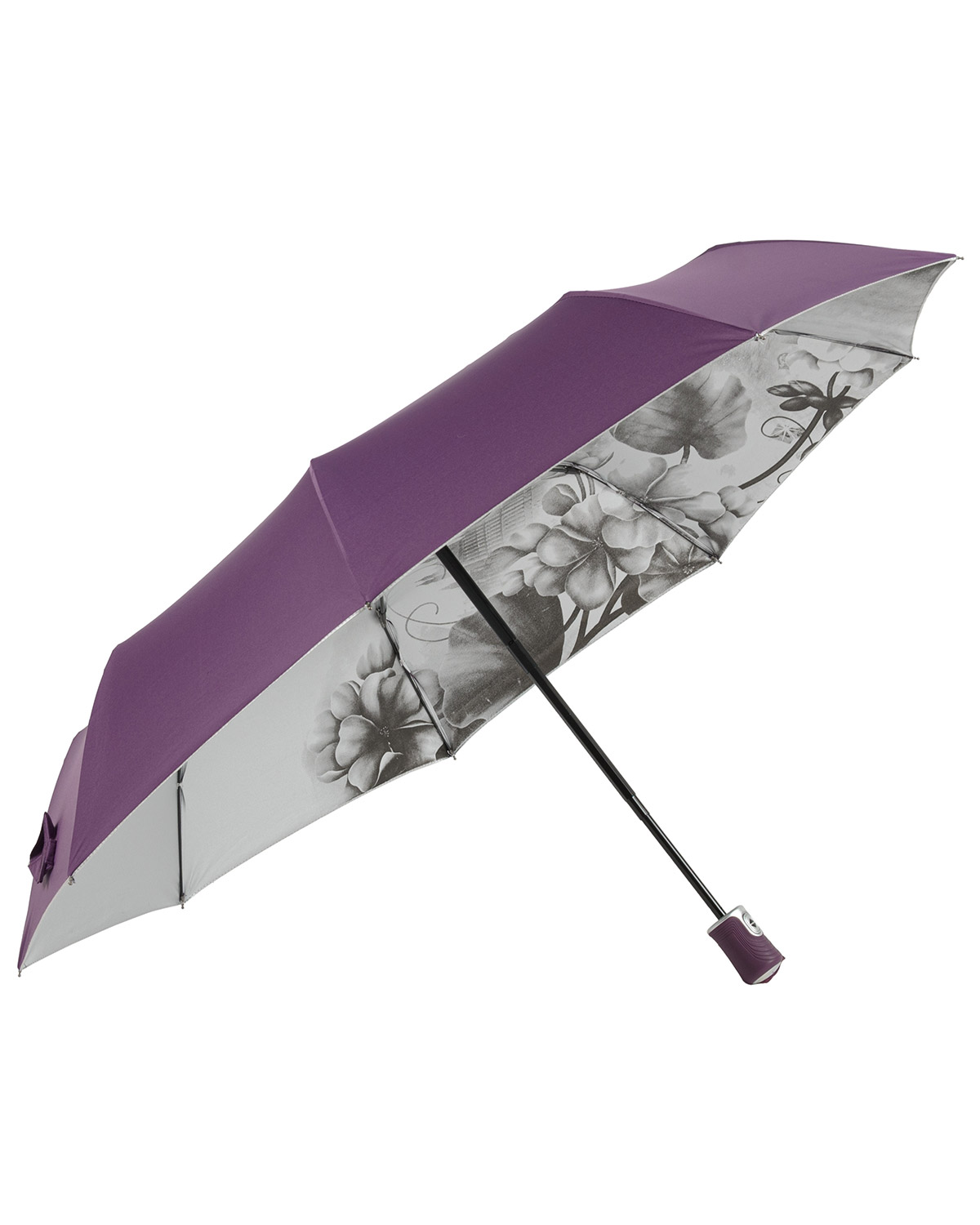 Зонт женский frei Regen 824-FCV фиолетовый/серебристый
