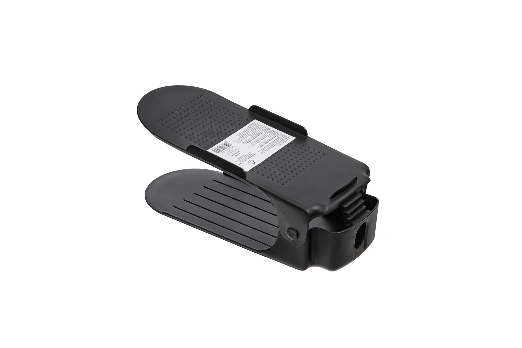 Подставка для обуви, с регулируемой высотой, Bradex 25х9,5х12 см, полипропилен, черный