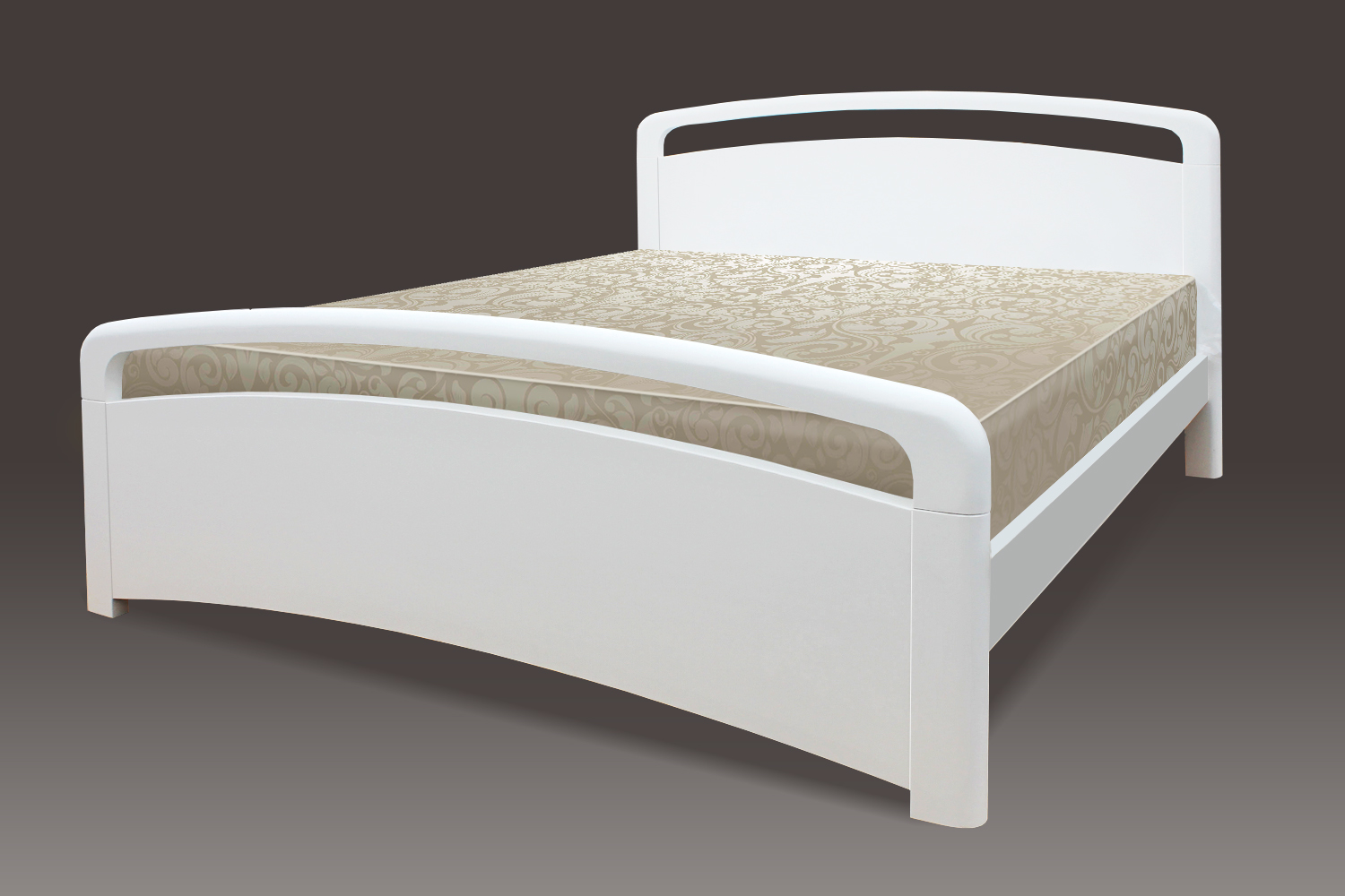 Кровать без матраса QualisMebel Бали Люкс из массива сосны 160х200