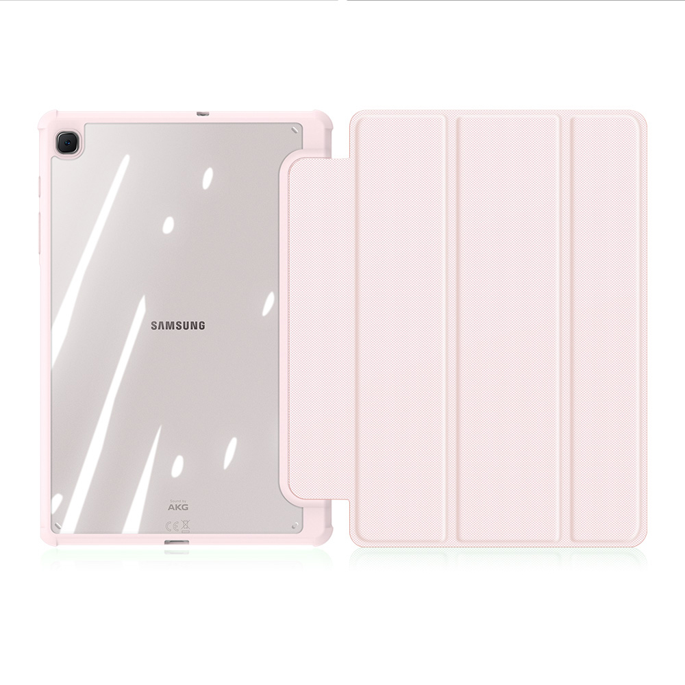 Чехол книжка для Samsung Tab S6 Lite (P610 / P615), Dux Ducis Toby series розовый