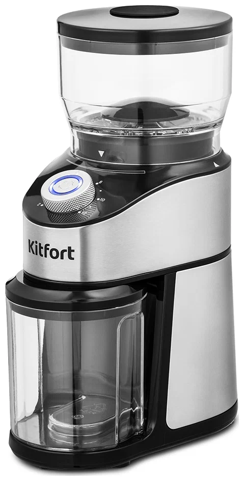 Кофемолка Kitfort КТ-744, серебристый