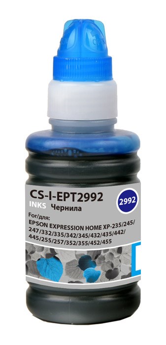 Чернила для струйного принтера CACTUS CS-I-EPT2992 Blue, совместимый