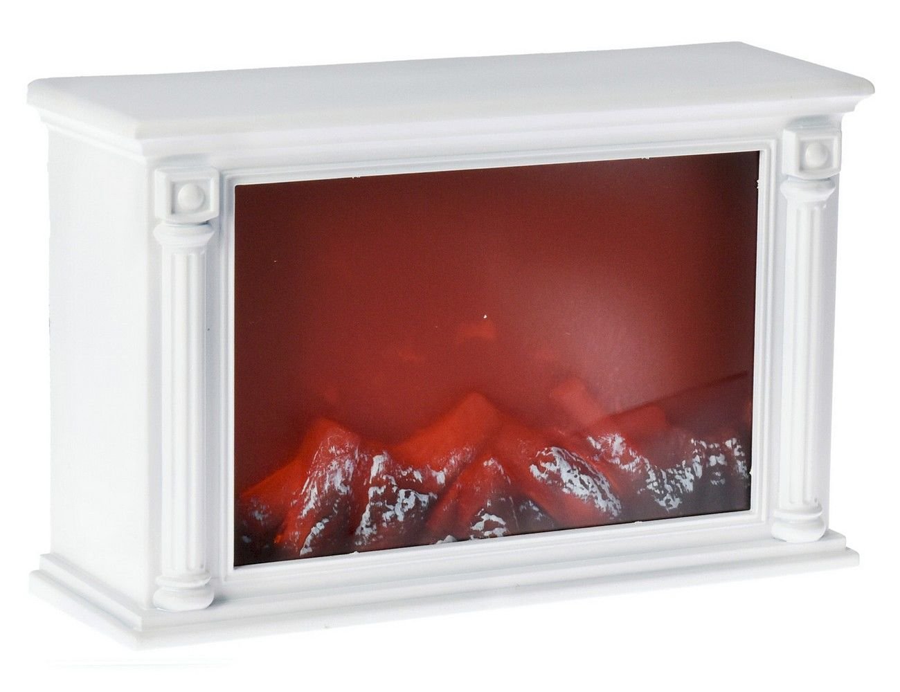 Светодиодный камин КАРРЭ БЛАН с эффектом живого пламени, 33х21 см, Koopman International