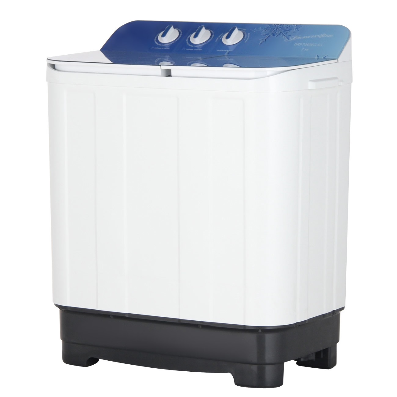 Активаторная стиральная машина Белоснежка BRP700WG01 белый, голубой