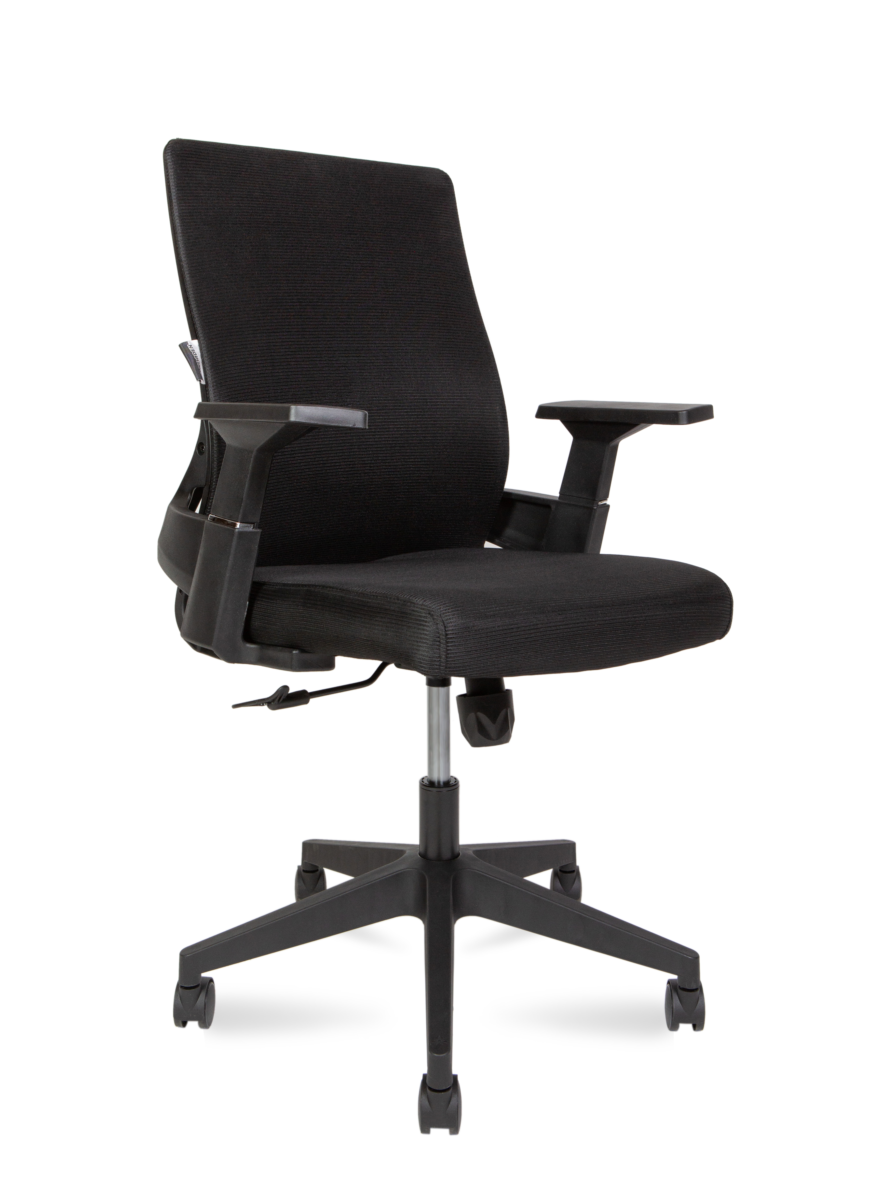 Кресло офисное Norden Terra LB черный пластик / черная сетка / черная ткань