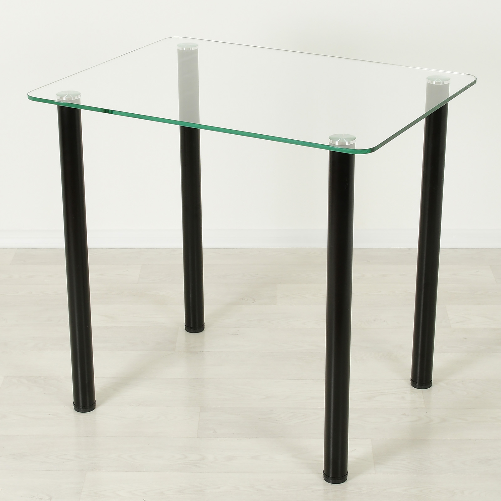 Стеклянный стол Mebel Apartment Эдель 10 прозрачный/черный 1000х600