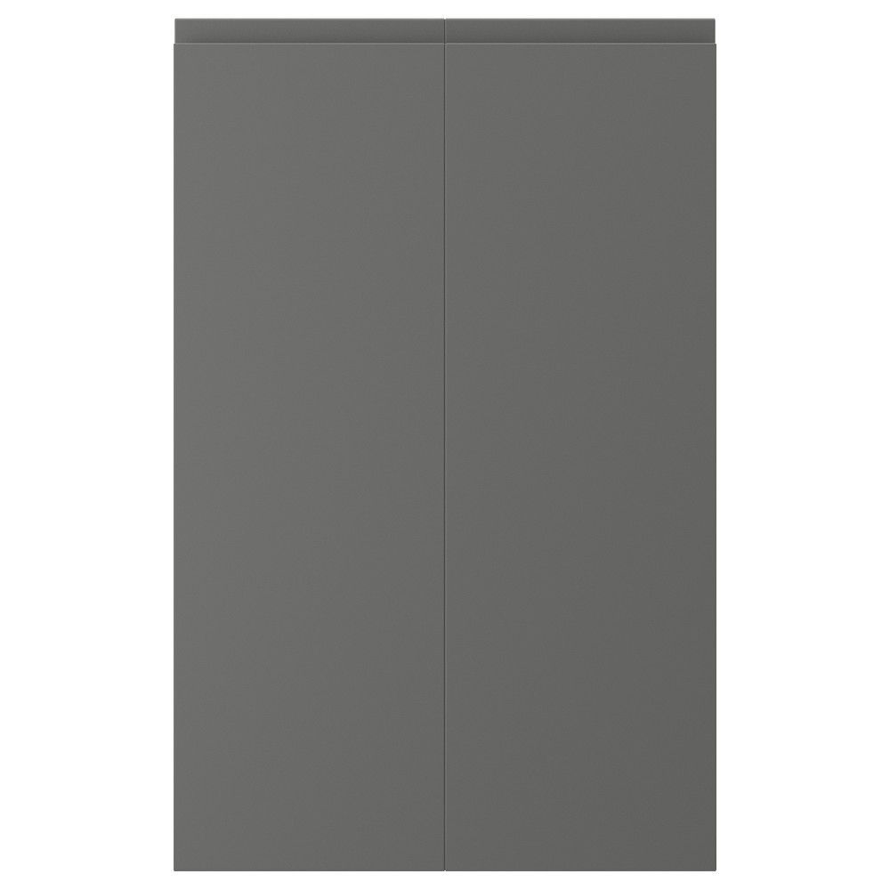 Мебельная дверь IKEA ВОКСТОРП 104.560.18 темно-серый 2шт 25x80 см