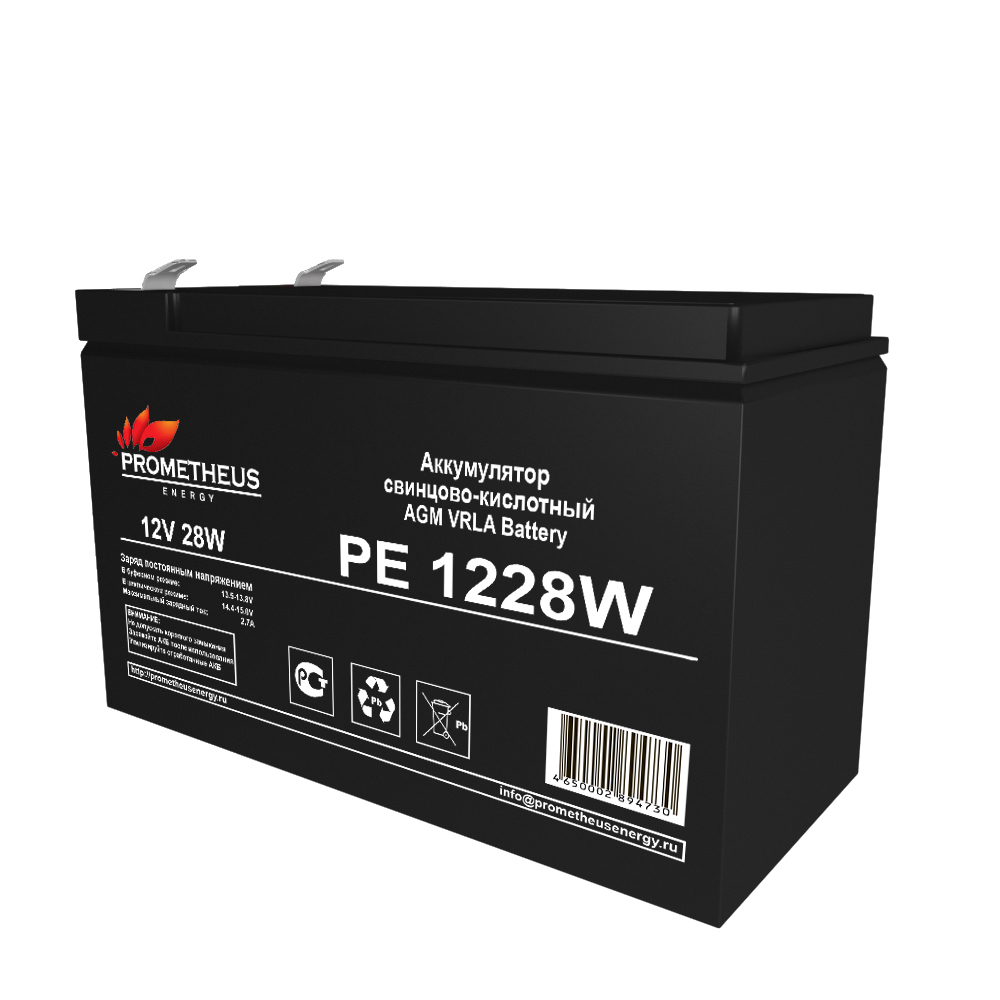 Аккумулятор для ИБП PROMETHEUS ENERGY PE1228W 7 А/ч 12 В