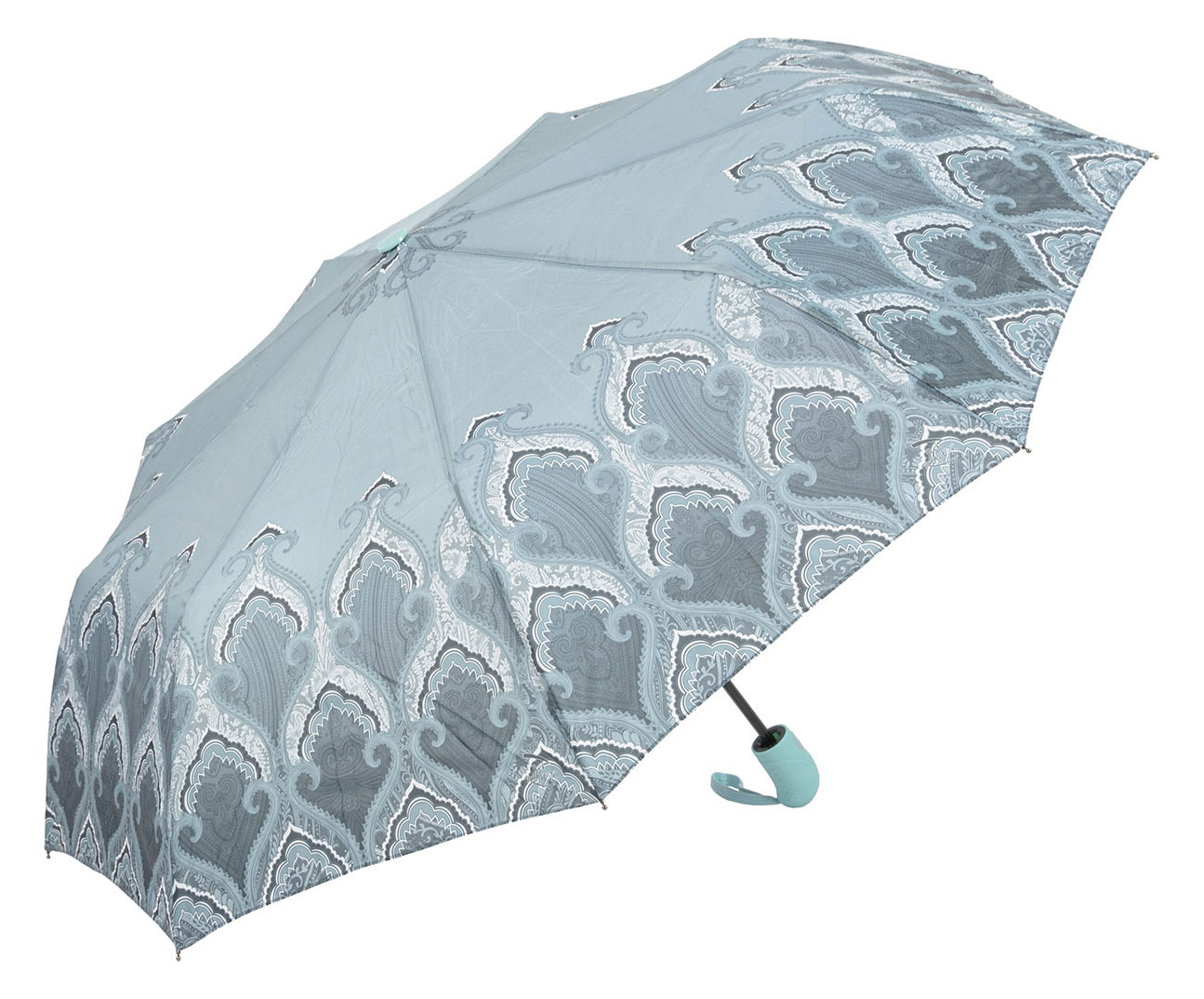 Зонт складной женский полуавтоматический Rain Lucky 714-LAP зеленый
