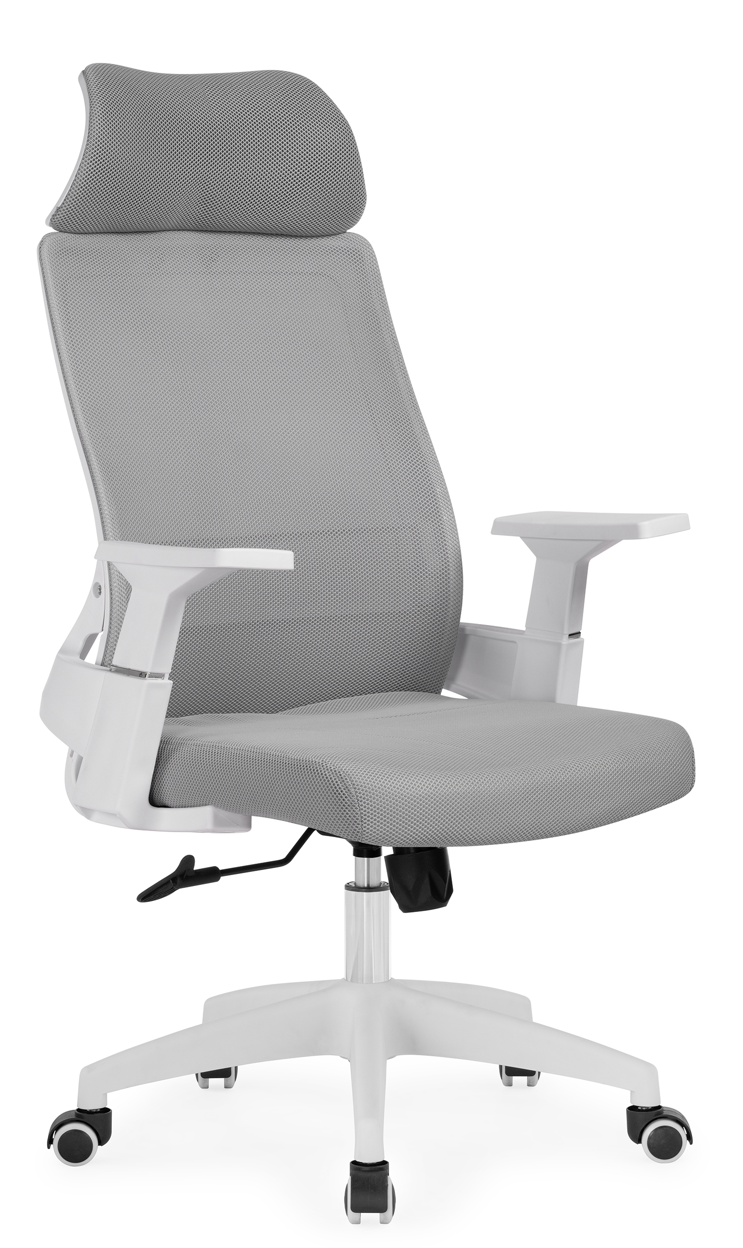 Компьютерное кресло Woodville Flok gray / white