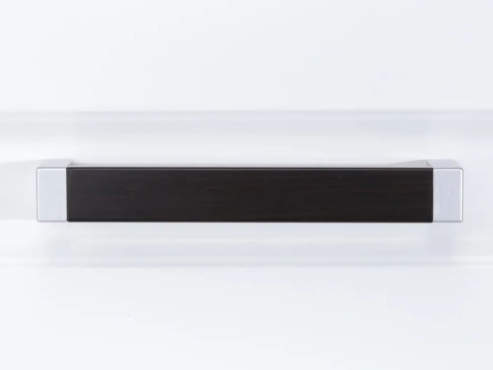 Ручка-скоба мебельная BRANTE матовый хром/венге, комплект 2шт, С19(96)