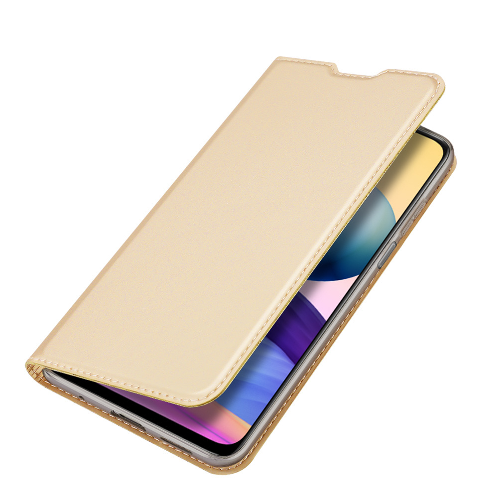 Чехол книжка для Samsung Galaxy A22 4G, Dux Ducis Skin Pro, золотой