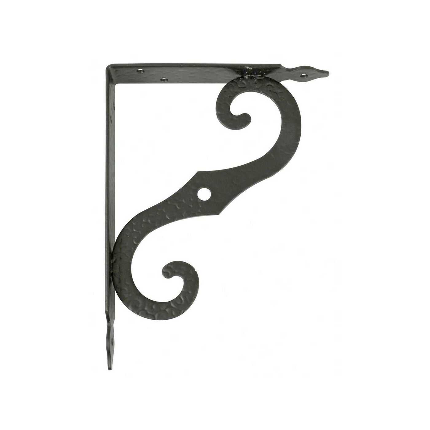 Кронштейн настенный Amig, для полок, декоративный, черный, 2-200х150 NEG