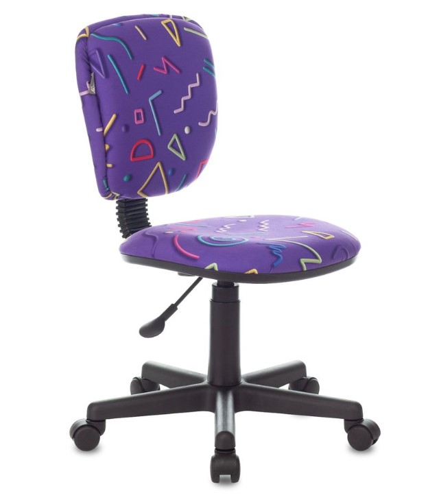 Кресло детское Бюрократ CH-204NX, на колесиках, ткань, фиолетовый [ch-204nx/stick-vio]
