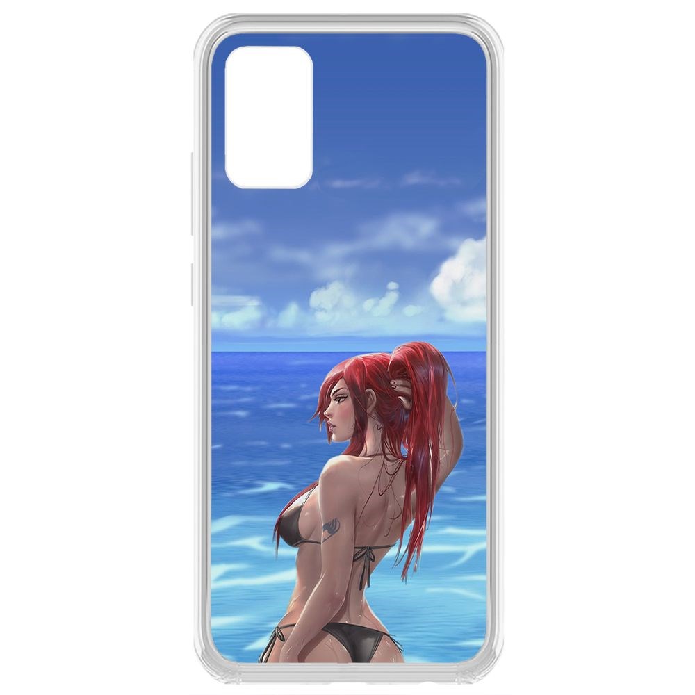 Чехол-накладка Krutoff Clear Case Купальник женский для Samsung Galaxy A02s (A025)