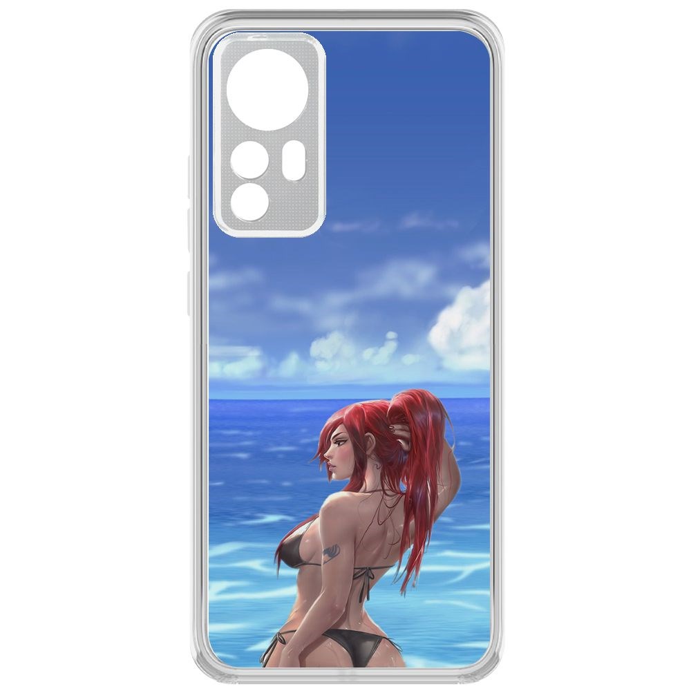 Чехол-накладка Krutoff Clear Case Купальник женский для Xiaomi 12X