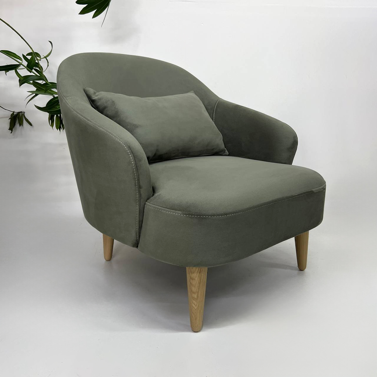 Кресло интерьерное Bonfico Унно, 78х78х78 см, зеленый