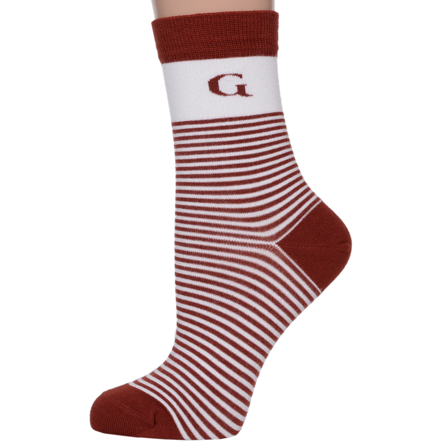 Носки женские Grinston socks 21D1 бордовые 23
