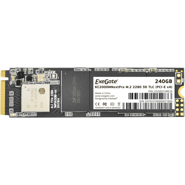 SSD накопитель ExeGate NextPro KC2000TP240 M.2 2280 240 ГБ (EX282318RUS)