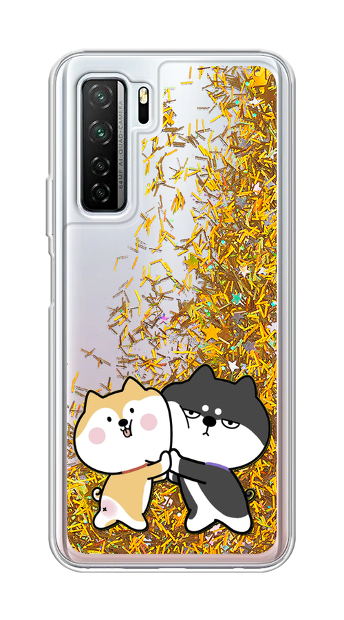 Чехол Awog  на Huawei P40 lite 5G "Обнимашки акита"