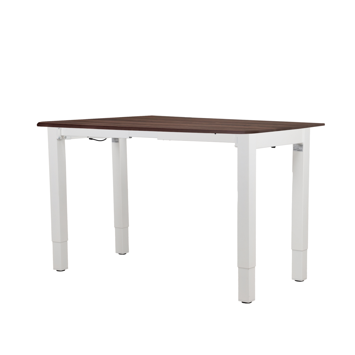 Эргономичный подъемный стол LuxAlto 34326, 160x70см, Дуб темный/белое подстолье 4S2