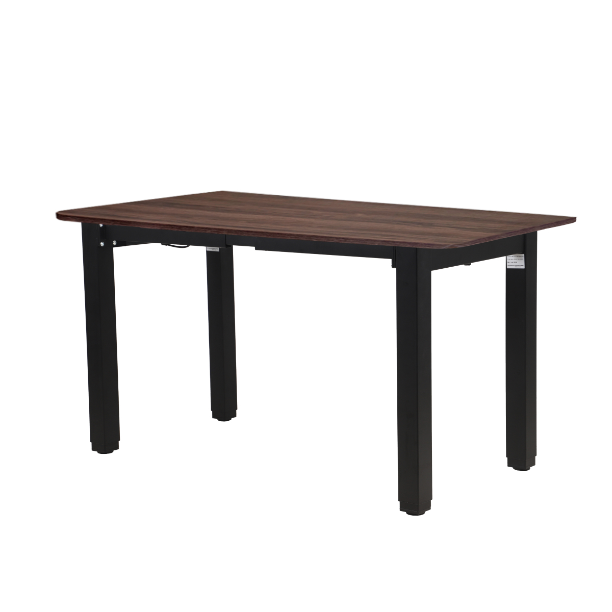 Эргономичный подъемный стол LuxAlto 34322, 180x80 см,  Дуб темный/черное подстолье 4S2