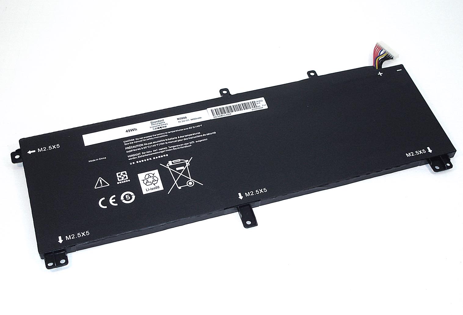 Аккумулятор для ноутбука Dell M3800-3S1P 11.1V 5200mAh Black OEM