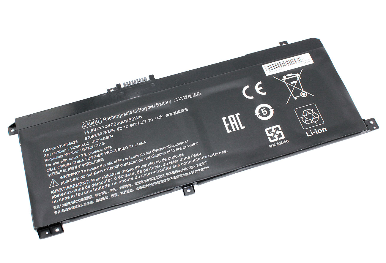Аккумулятор для ноутбука HP Envy X360 15-DR SA04XL 14.8V 3400mAH OEM