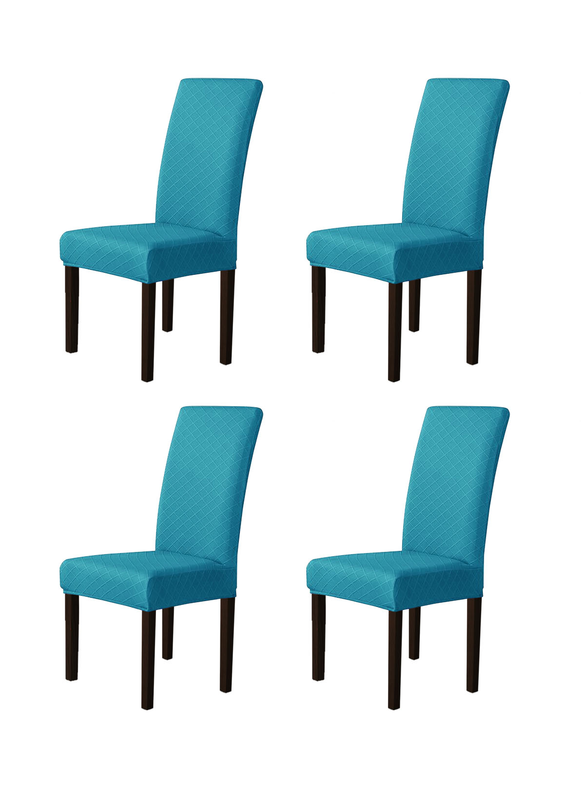 Комплект чехлов на стул со спинкой LuxAlto Fukra Rhombus 4шт 10633