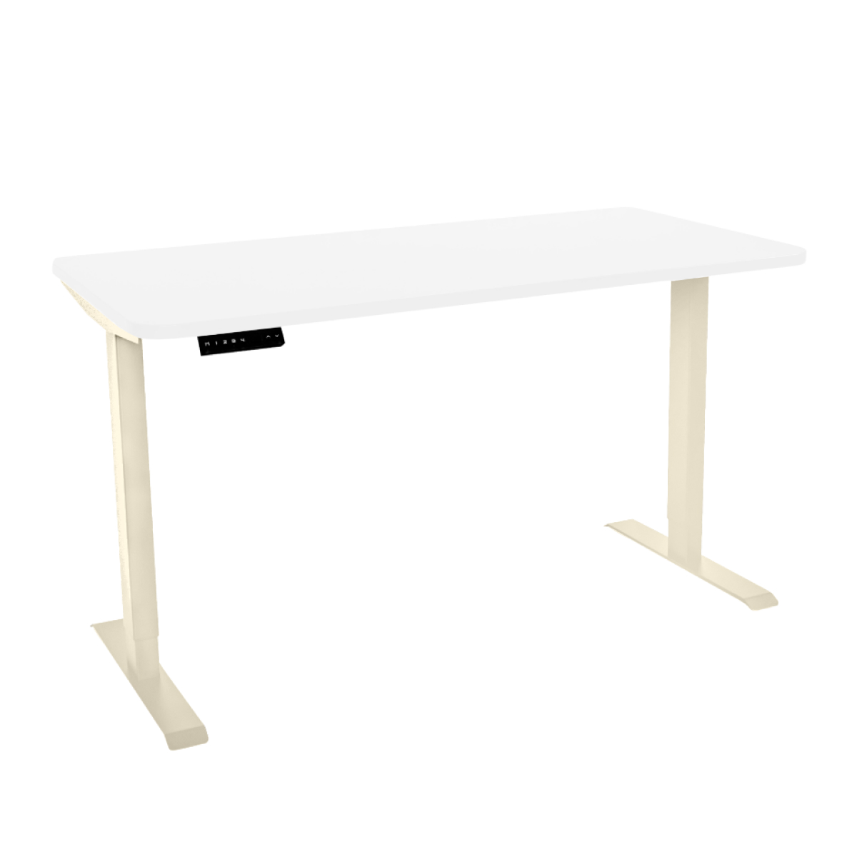 Письменный стол LuxAlto с электроприводом 120x70см, Белый/Слоновая кость 2AR2, 34296