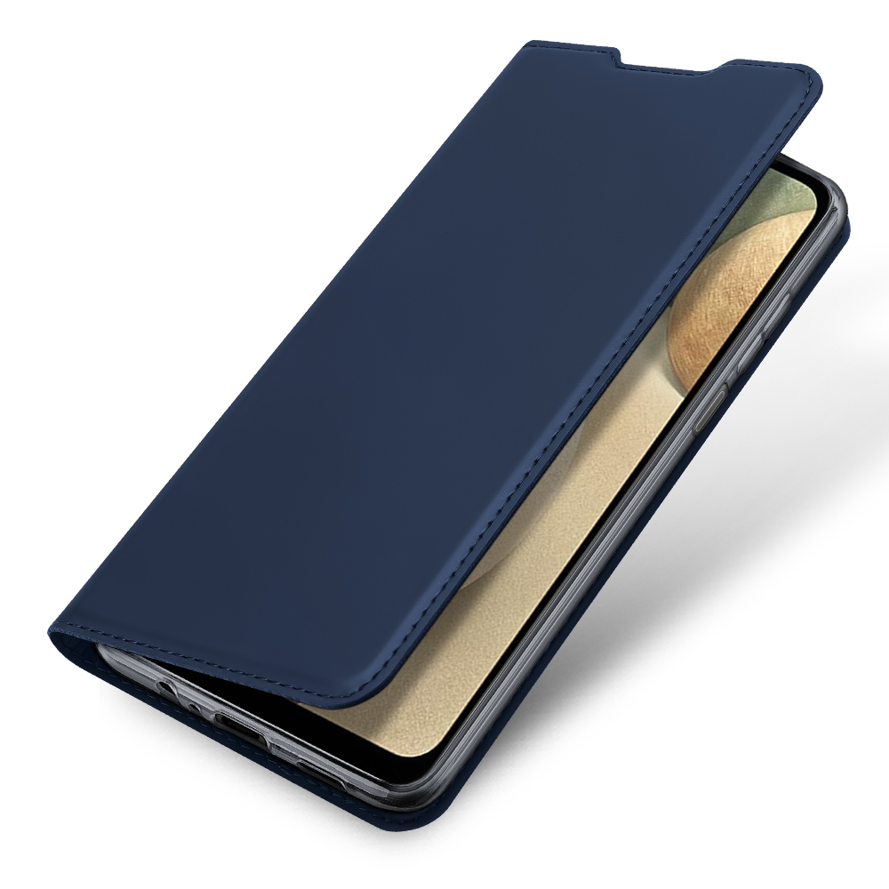 Чехол книжка для Samsung Galaxy A12, Dux Ducis Skin Series синий