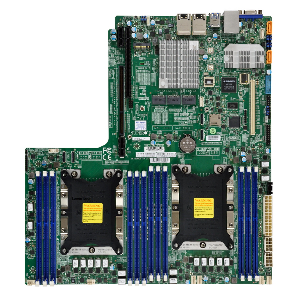 Материнская плата Supermicro (MBD-X11DDW-L-B)