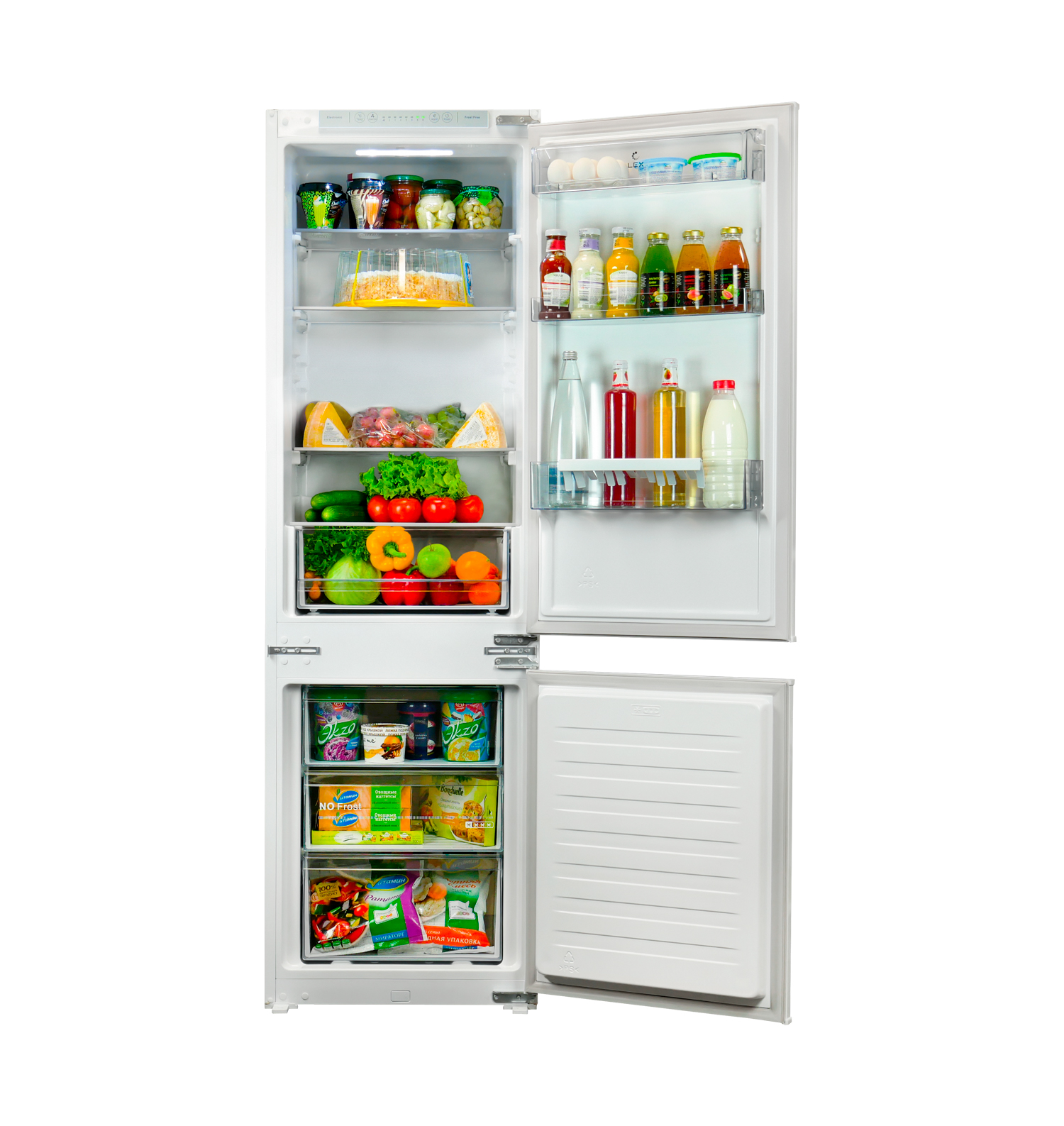Встраиваемый холодильник LEX RBI 201 NF White