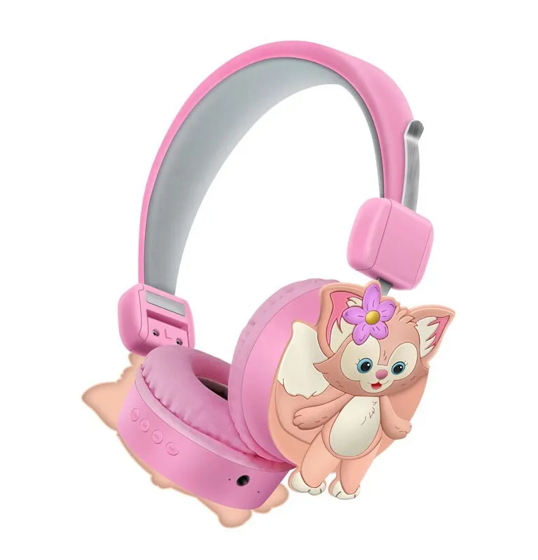 Беспроводные наушники детские Жми сюда Bluetooth 807 Pink, Rose (117266725)