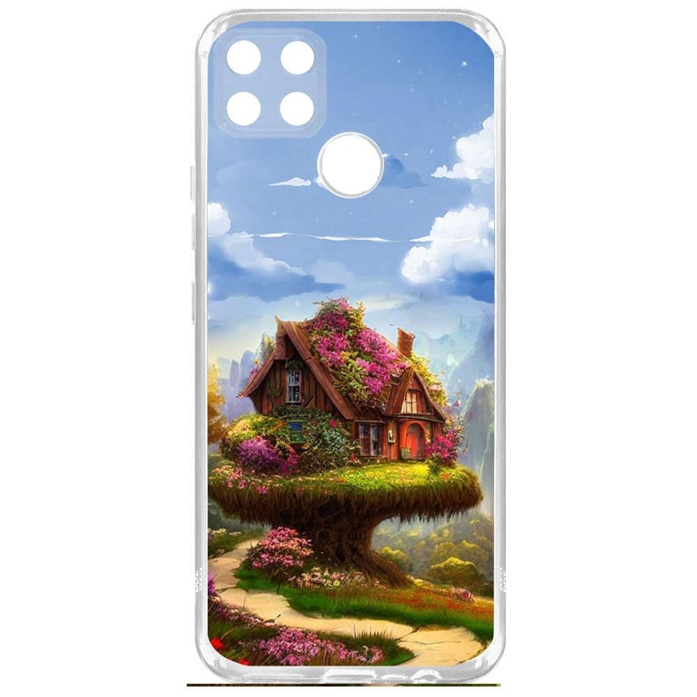 Чехол-накладка Krutoff Clear Case Дом на дереве для Realme C25