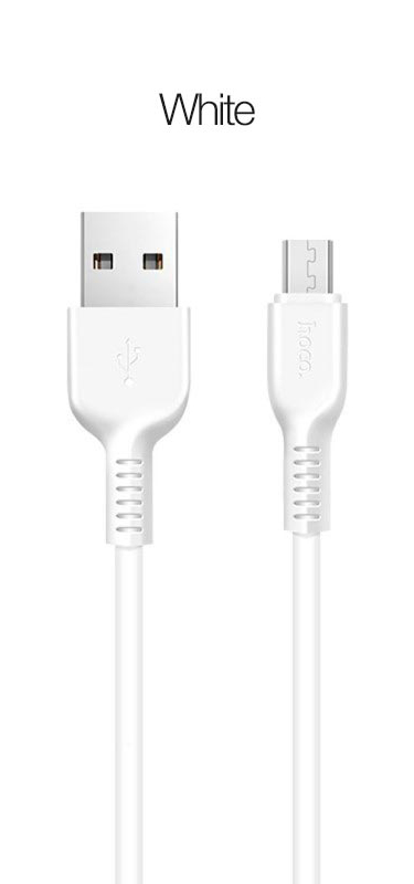 Кабель Hoco X20 Flash USB - micro USB 3 м, белый
