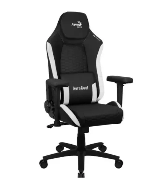 Компьютерное игровое кресло Aerocool CROWN Leatherette Black White