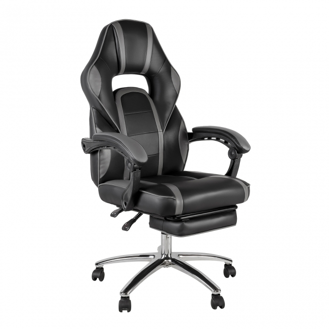 Кресло игровое MF-2012-wf, черный/серый